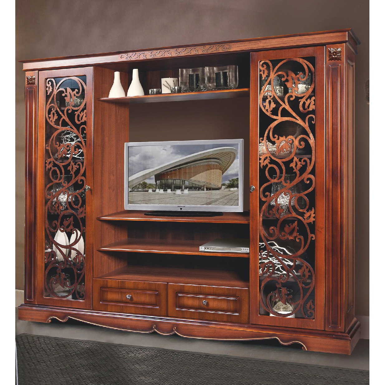 Set living, Amelia, 241x49x213cm, nuc - eMAG.ro