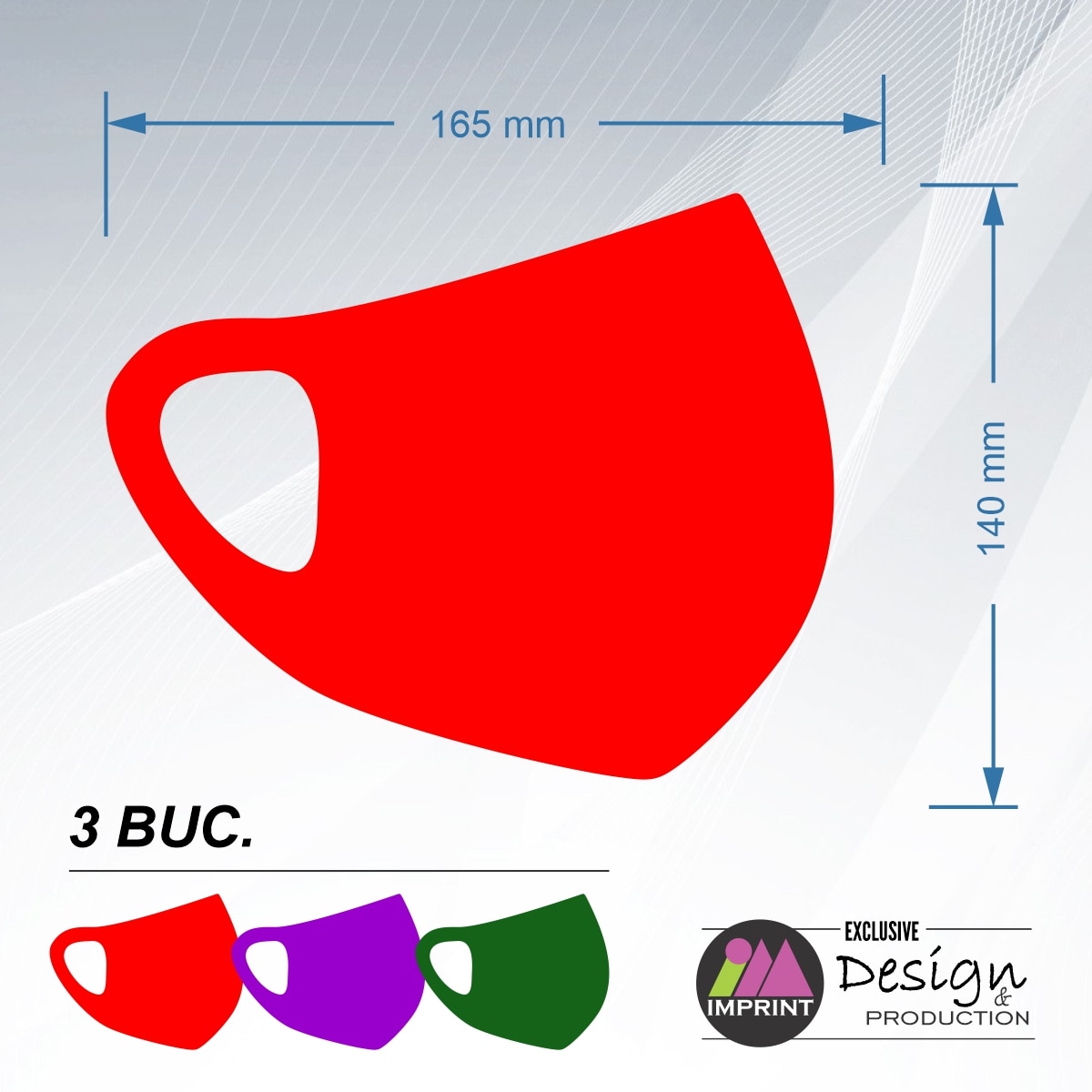 Set 3 bucati masca colorata neopren dama - eMAG.ro