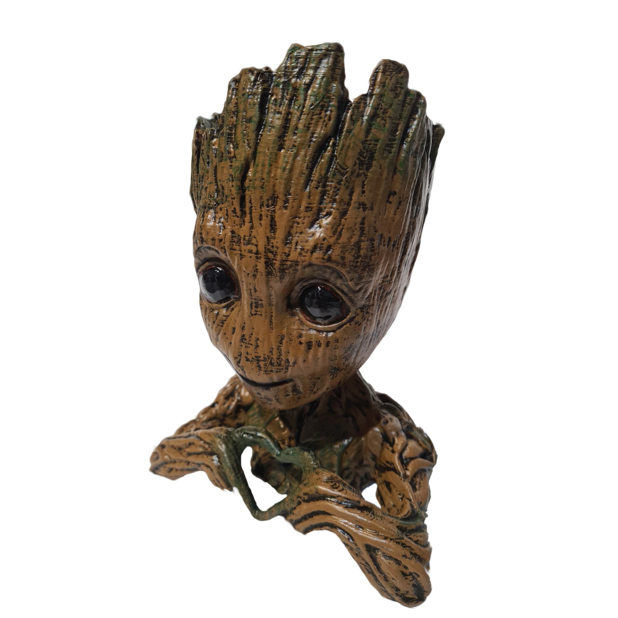 Figurina Baby Groot Love vopsita manual, multicolor, adancime ghiveci 9 ...