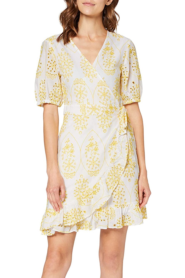 Rochie wrap cu perforatii dama, Find. - eMAG.ro