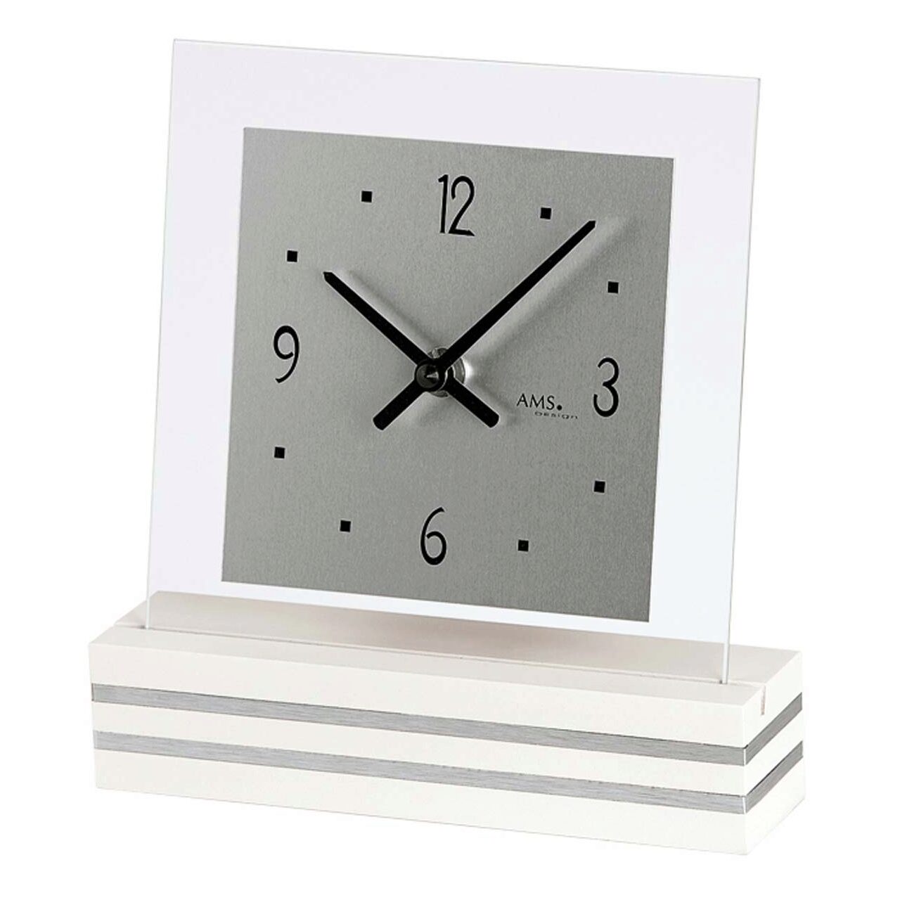 Ceas de masa AMS 1108, Quartz, Transparent, Analogic, Modern - eMAG.ro