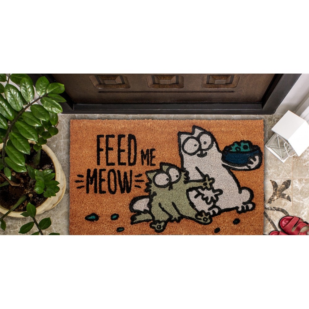 Puckator Simon's Cat - Feed Me Lábtörlő, 75x45cm - eMAG.hu
