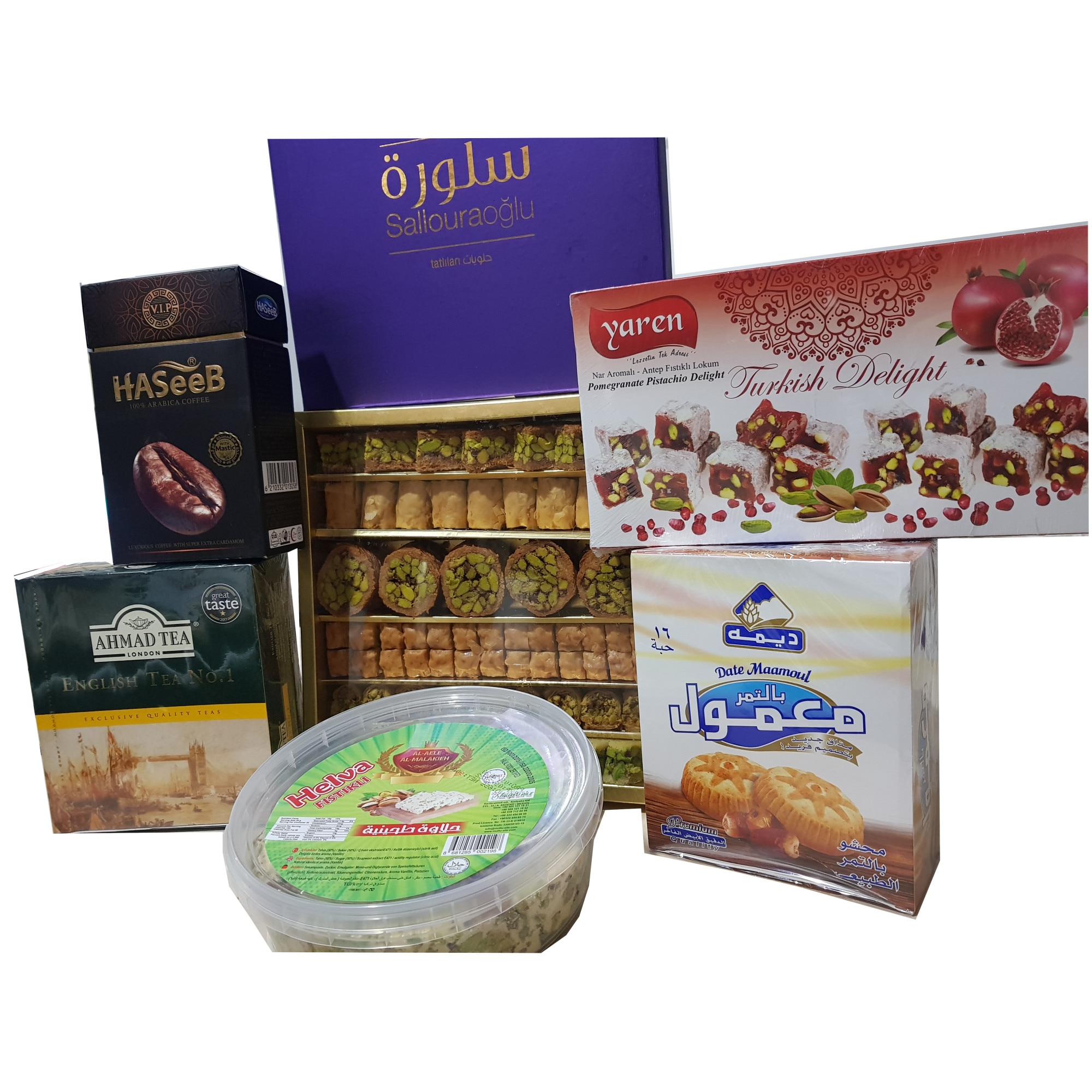 Cos cadou, Pachet oriental, Baclava 100% turceasca, Cafea VIP 100% ...