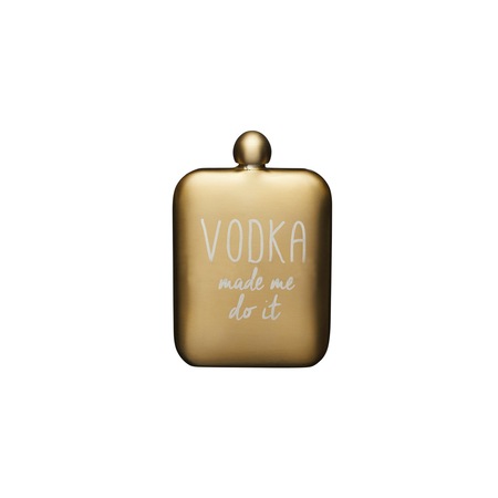 Butelca inox, "Vodka made me do it", 175ml, "Bar Craft" - Kitchen Craft ...