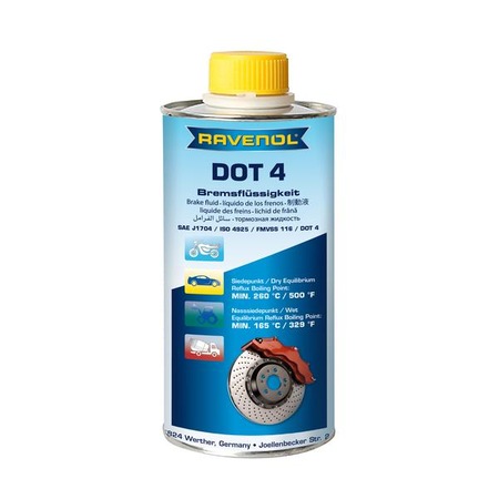 Lichid de frana DOT 4 Ravenol 1 Litru - eMAG.ro