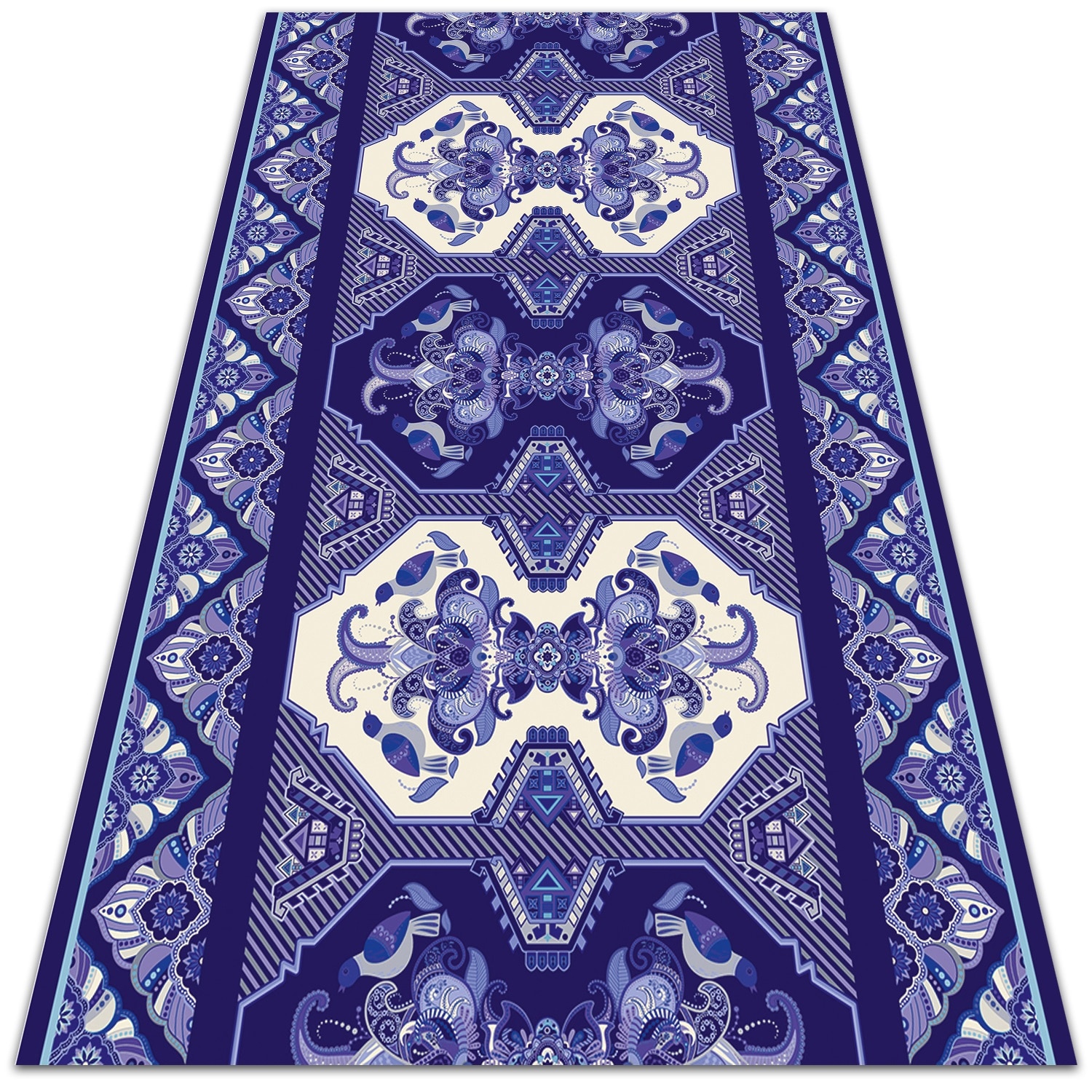 Covor de vinil pentru terasa, Covor de balcon, PVC, Model Persan, 60 cm ...