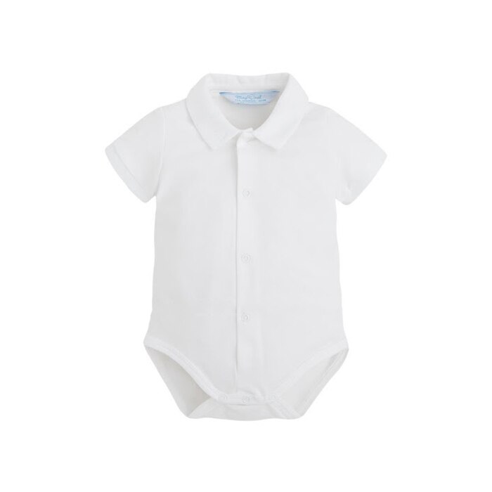 Body, Mayoral, bebe baiat, alb, 6-9 luni - eMAG.ro