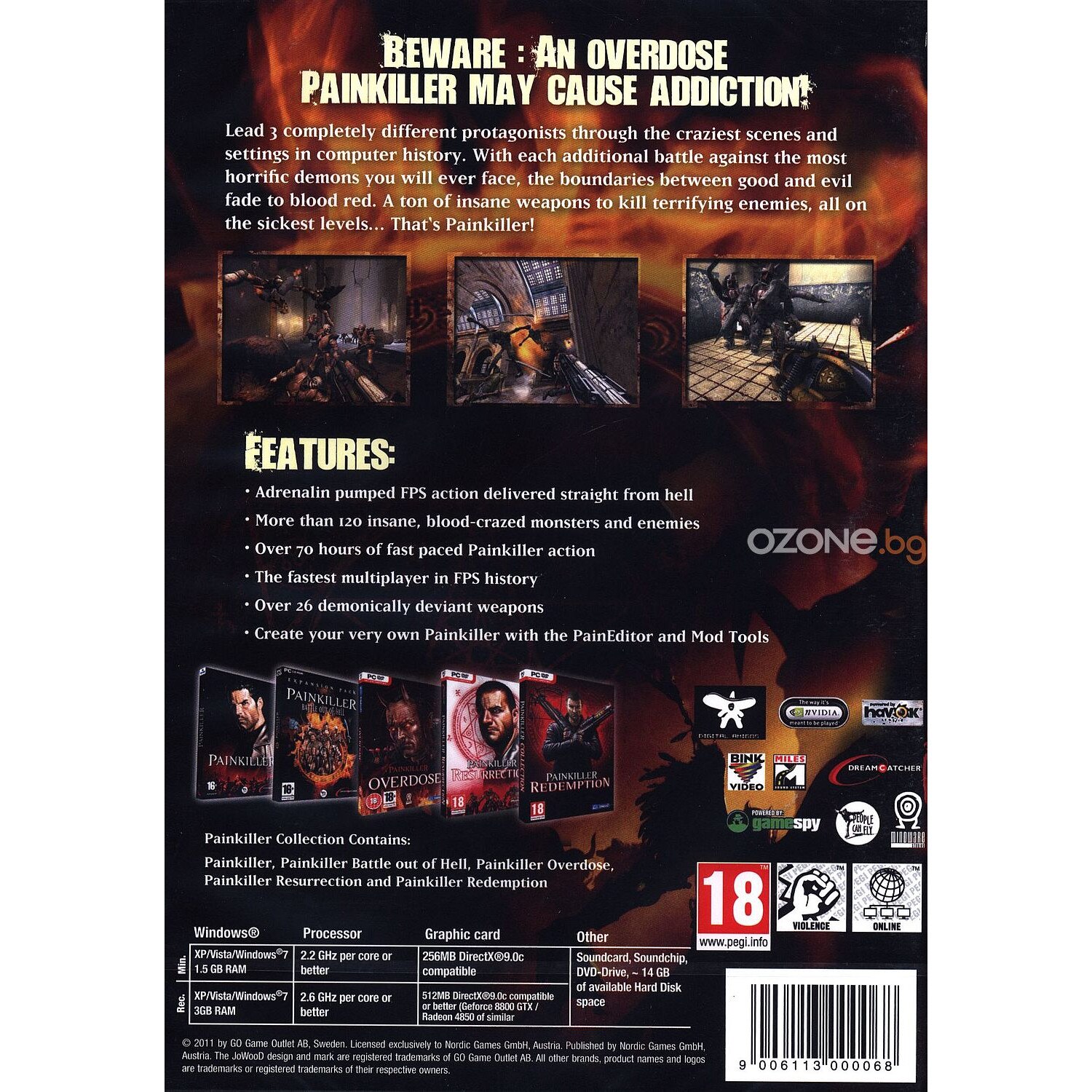Игра Painkiller: Complete Collection за PC - eMAG.bg