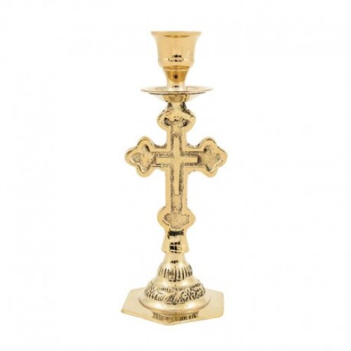Sfesnic Cruce bronz auriu13.5 cm Alina's Orthodox Store - eMAG.ro