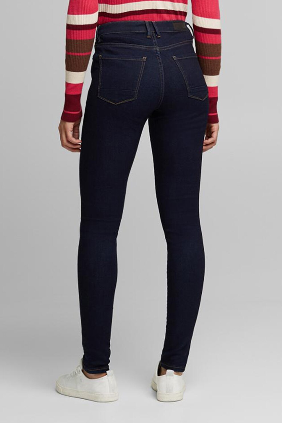 Esprit, Blugi skinny, Bleumarin inchis, W26-L32 - eMAG.ro
