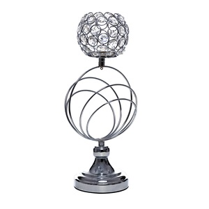 Suport lumanare BISA, realizat din inox si sticla, 20.5 cm - eMAG.ro