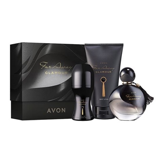 Avon Far Away Glamour női eau de parfume szett díszdobozban, 250 ml ...