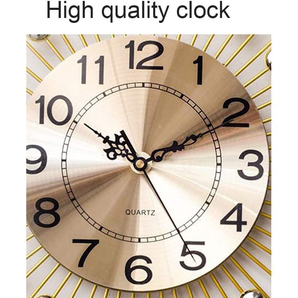 Ceas decorativ elegant, Coada de Paun, Silentios, 70 cm, 1803X - eMAG.ro