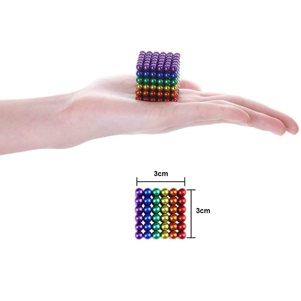 Joc bile magnetice, VerkGroup, Magnetic, 3mm, Multicolor, 5+ - eMAG.ro