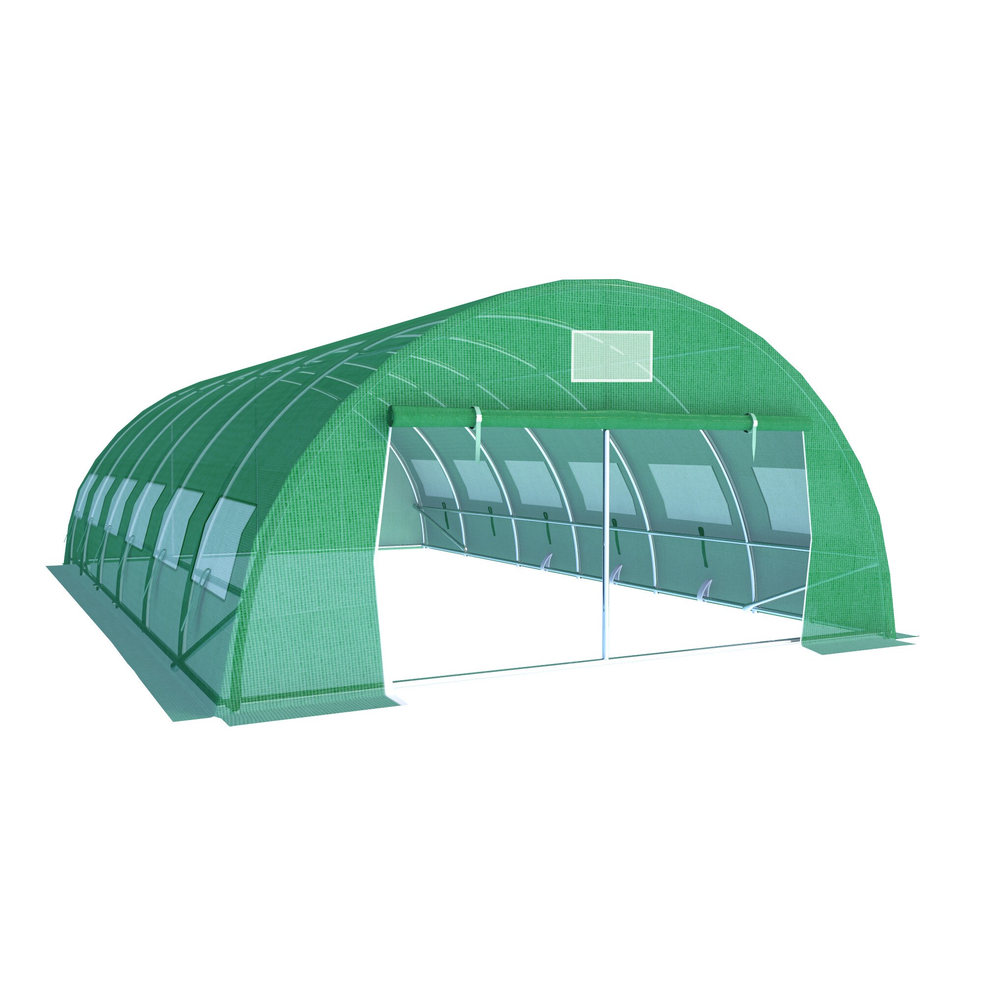 Solar de gradina 5x6m, teava galvanizata - Sistem de ancorare inclus ...