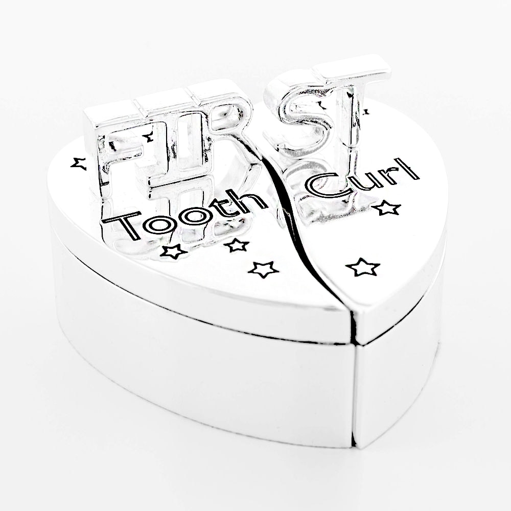 Set cutiute argintate inimioara, pentru prima suvita si primul dintisor ...