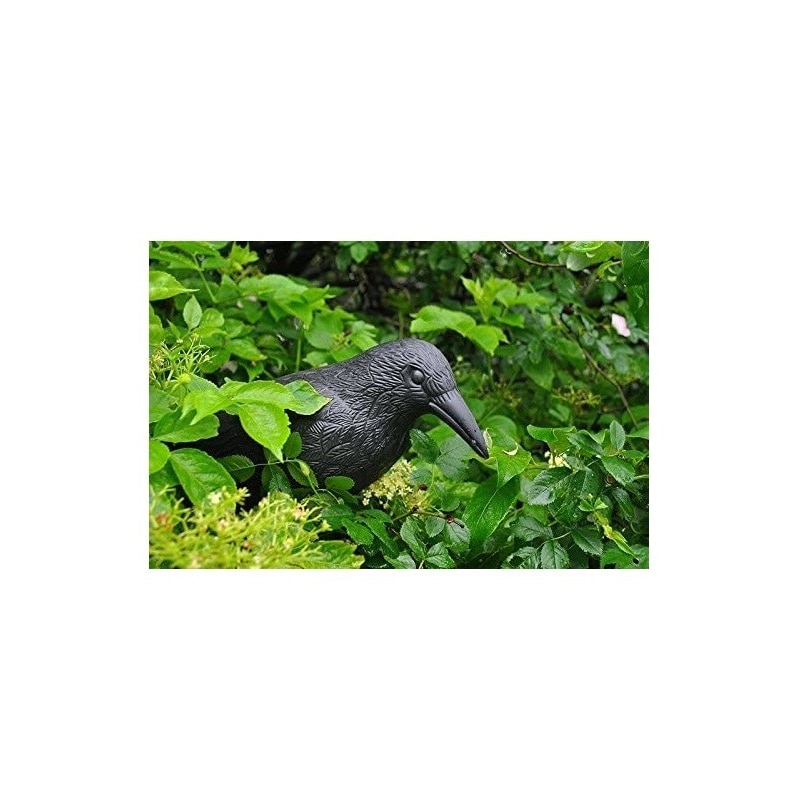 Figurina model corb pentru alungarea pasarilor, Gonga® Negru - eMAG.ro