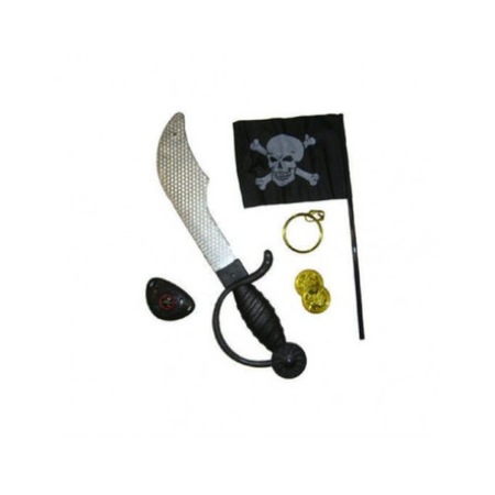 Set 6 accesorii model pirat pentru copii Negru - eMAG.ro