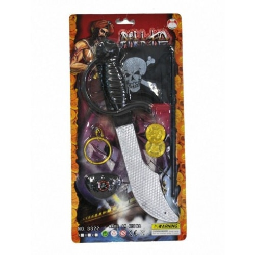 Set 6 accesorii model pirat pentru copii Negru - eMAG.ro