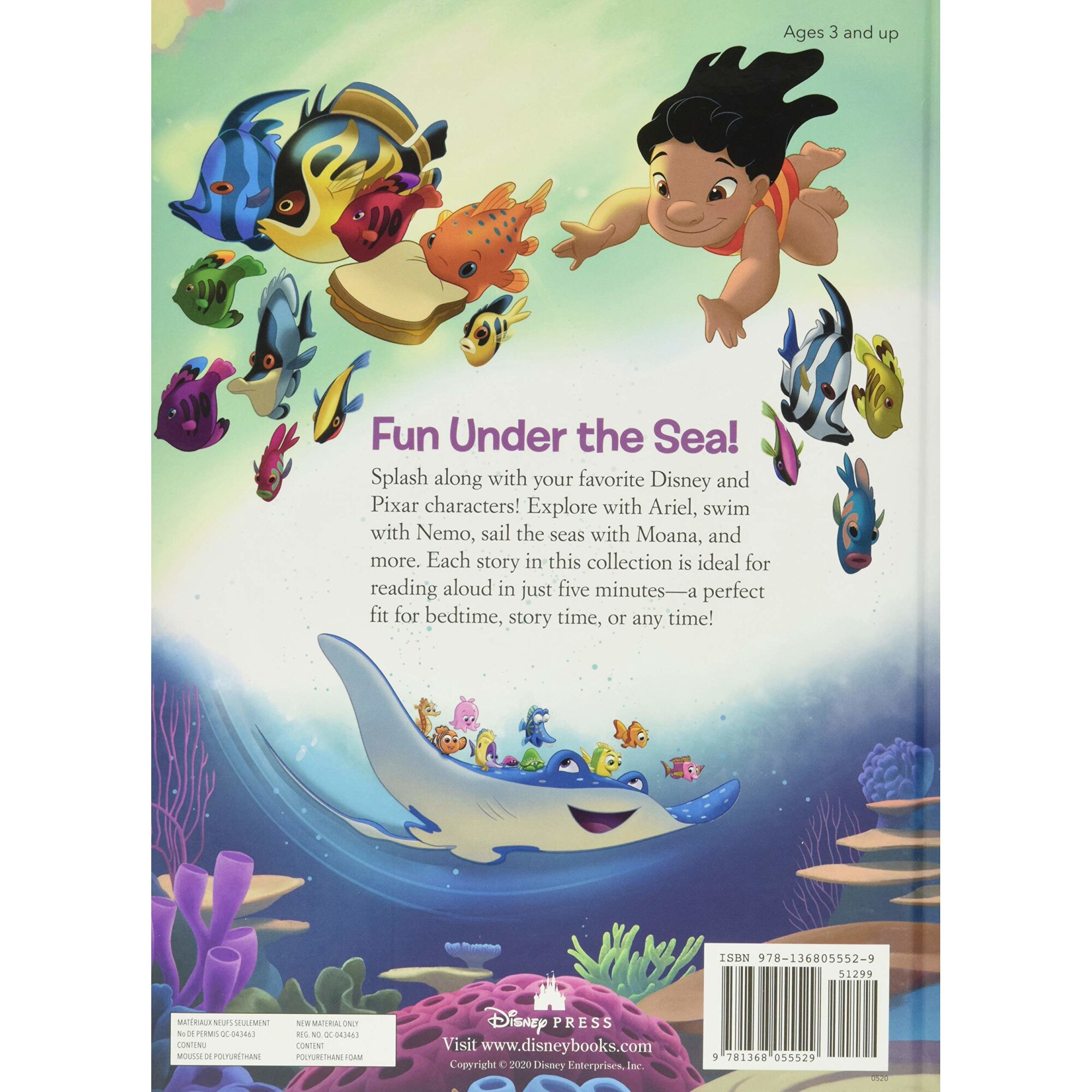 5-Minute Under the Sea Stories - Disney Books, ed 2020 - eMAG.ro