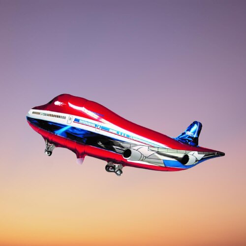 Balon folie avion rosu 95Cm - eMAG.ro