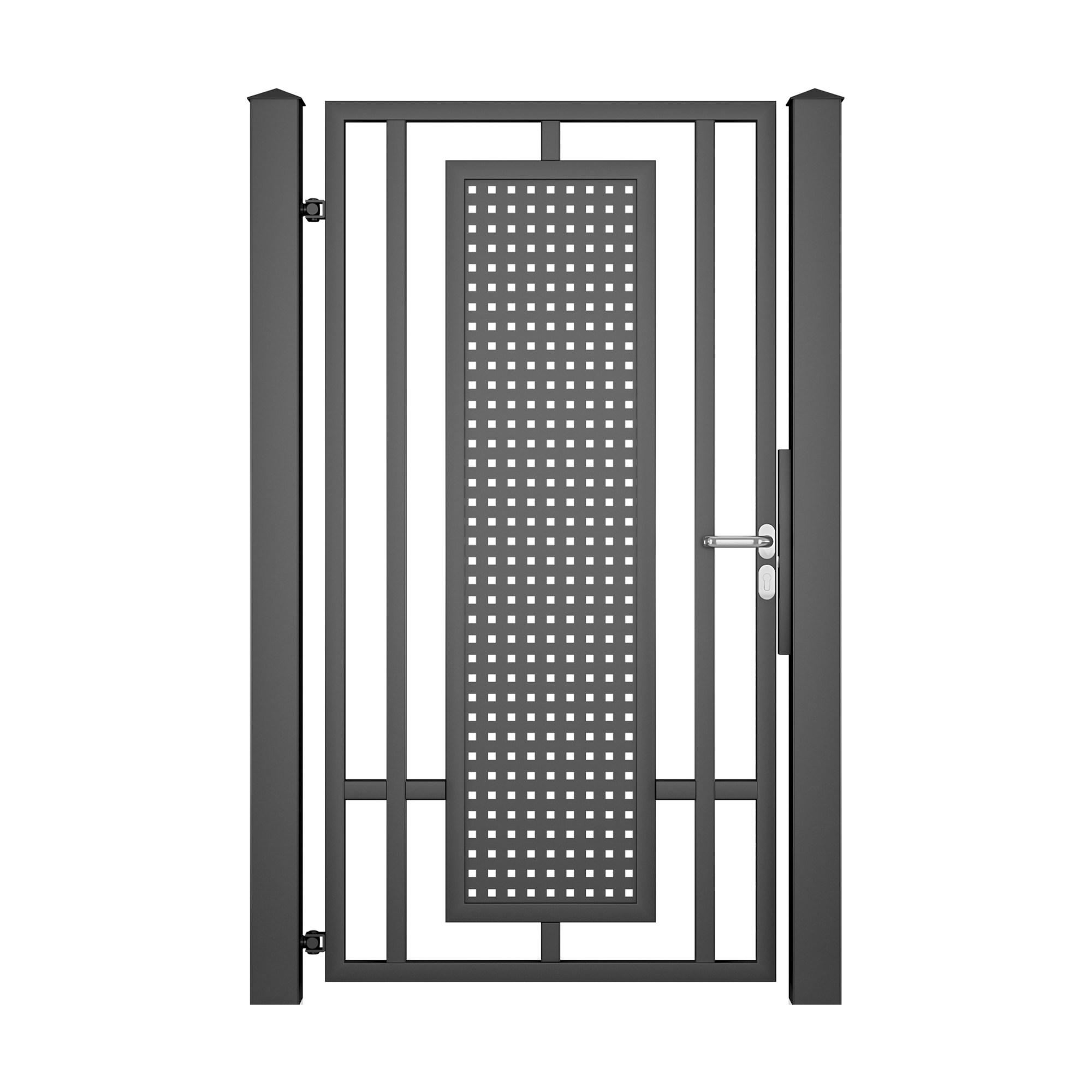 Poarta pietonala, Todome, moderna 22, negru, 100 x 180 cm - eMAG.ro