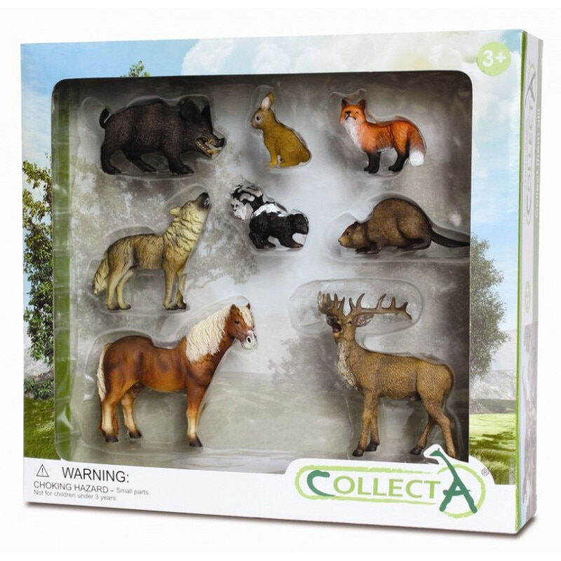 Set 8 figurine Animale din padure - Collecta - eMAG.ro