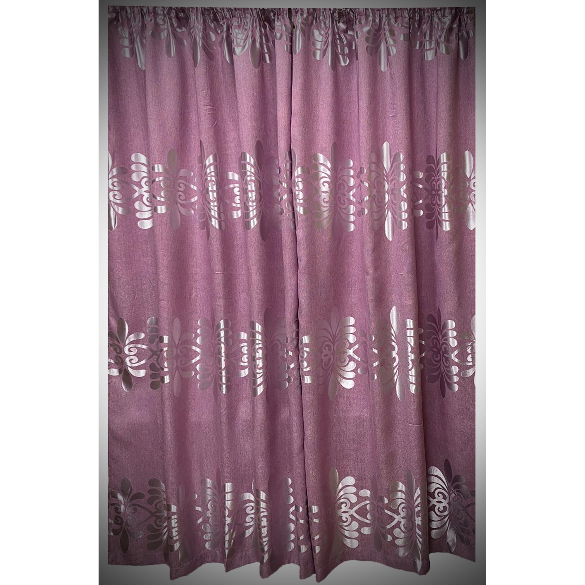 Set draperii, culoare roz, din colectia "Rococo Design by Liz Line ...