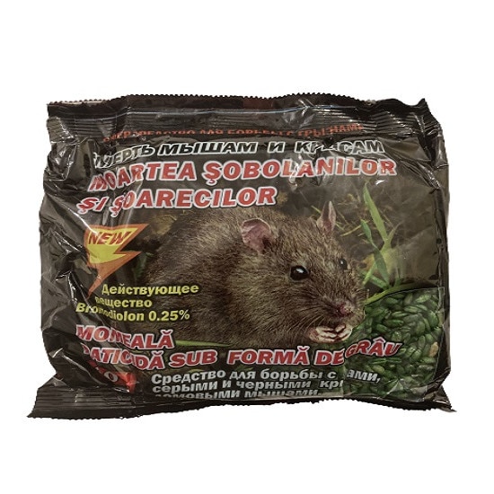 Ратицидна отрова за мишки и плъхове под формата на пшеница 150 гр - eMAG.bg