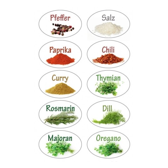 Etichete pentru borcane cu condimente Z-Design 59794 - eMAG.ro