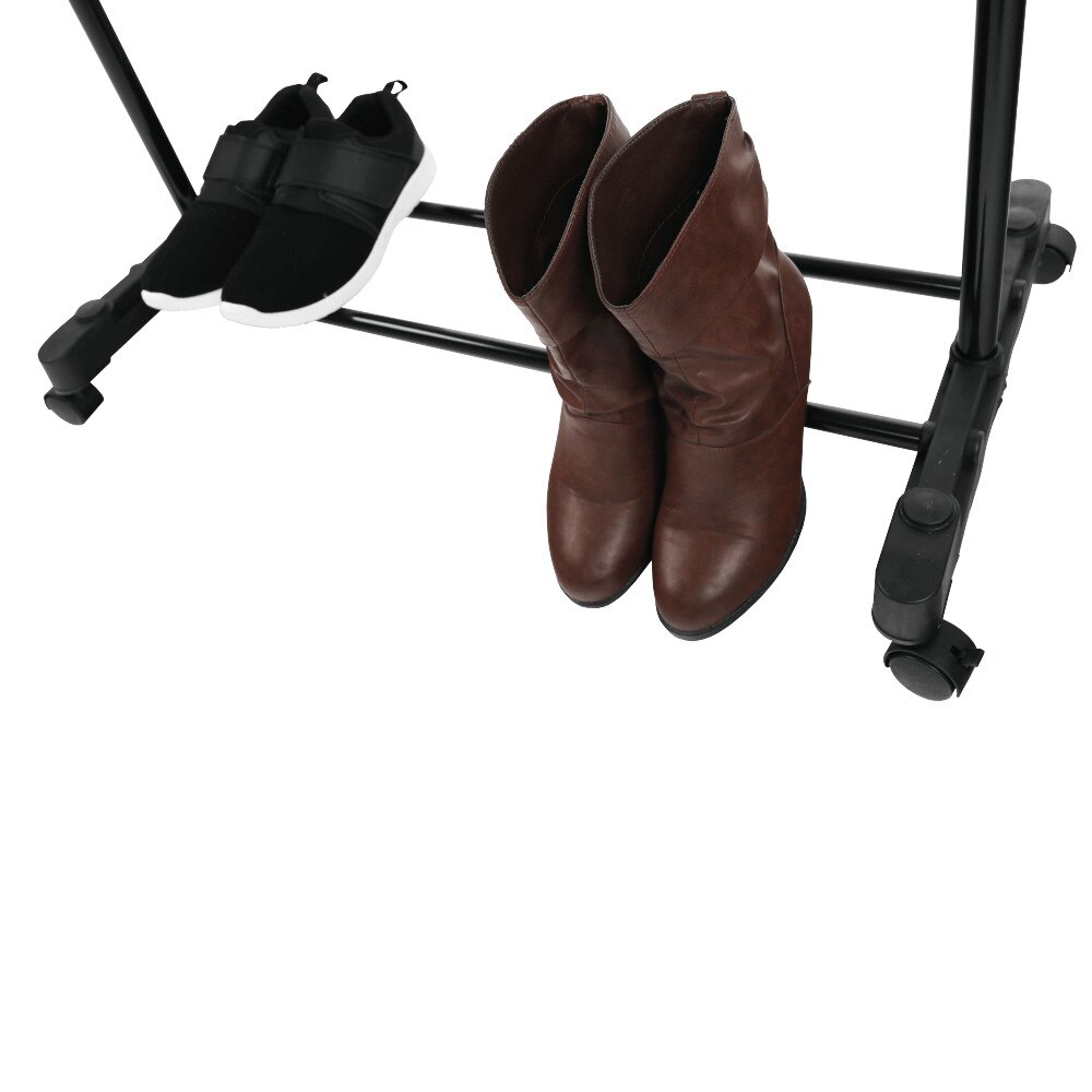 Cuier Mobil Sani Dolfo, 75.5/43/159 cm, Inox / Plastic Negru - eMAG.ro