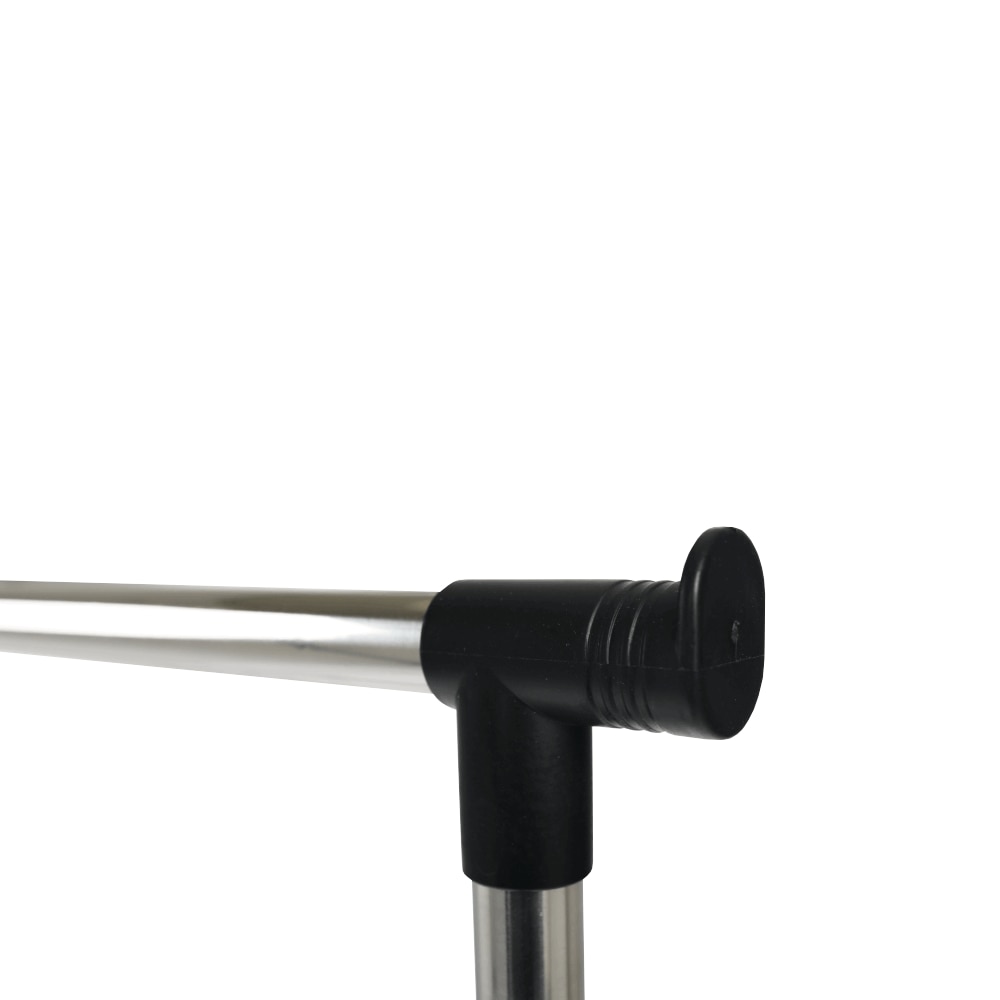 Cuier Mobil Sani Dolfo, 75.5/43/159 cm, Inox / Plastic Negru - eMAG.ro