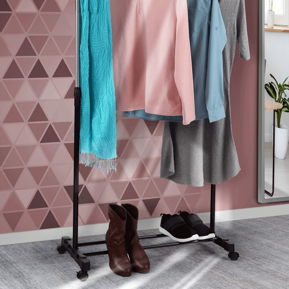 Cuier Mobil Sani Dolfo, 75.5/43/159 cm, Inox / Plastic Negru - eMAG.ro