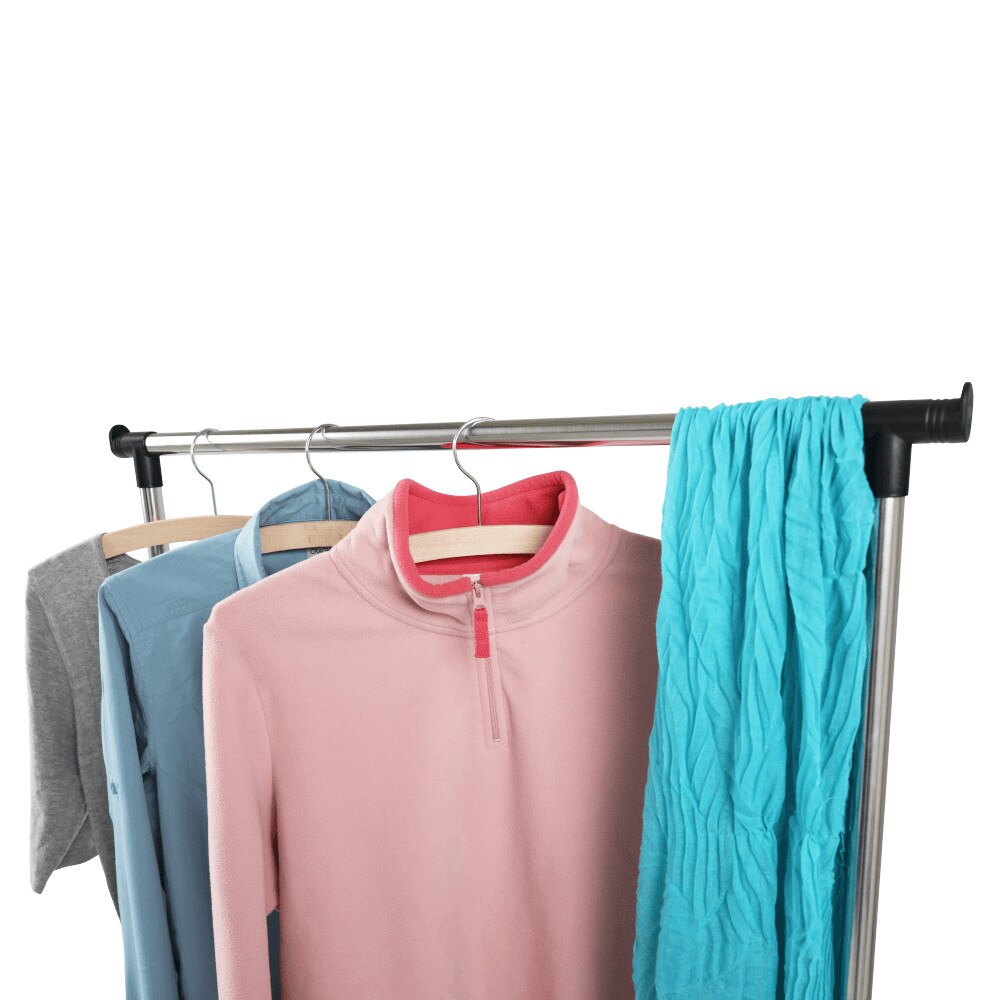 Cuier Mobil Sani Dolfo, 75.5/43/159 cm, Inox / Plastic Negru - eMAG.ro