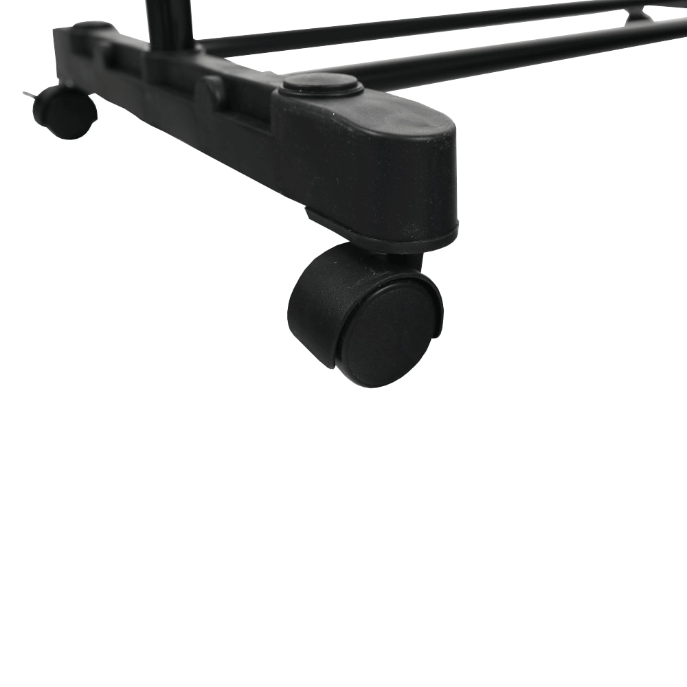 Cuier Mobil Sani Dolfo, 75.5/43/159 cm, Inox / Plastic Negru - eMAG.ro