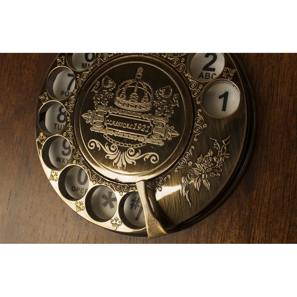 Telefon fix cu disc Opis Technology, 1921, Lemn, Metal, 220 x 490 x 850 ...