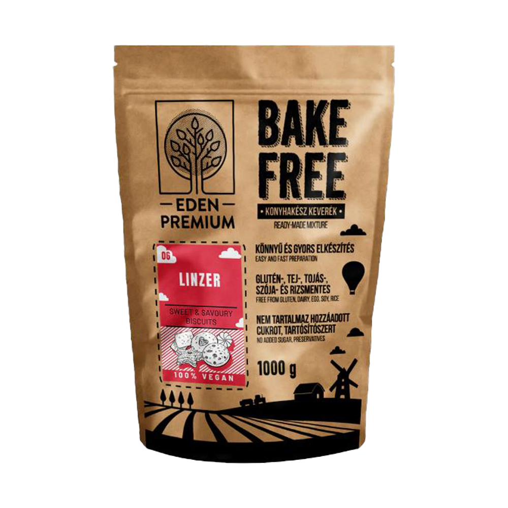 Mix faina fara gluten pentru linzer 1kg Bake Free Eden Premium - eMAG.ro