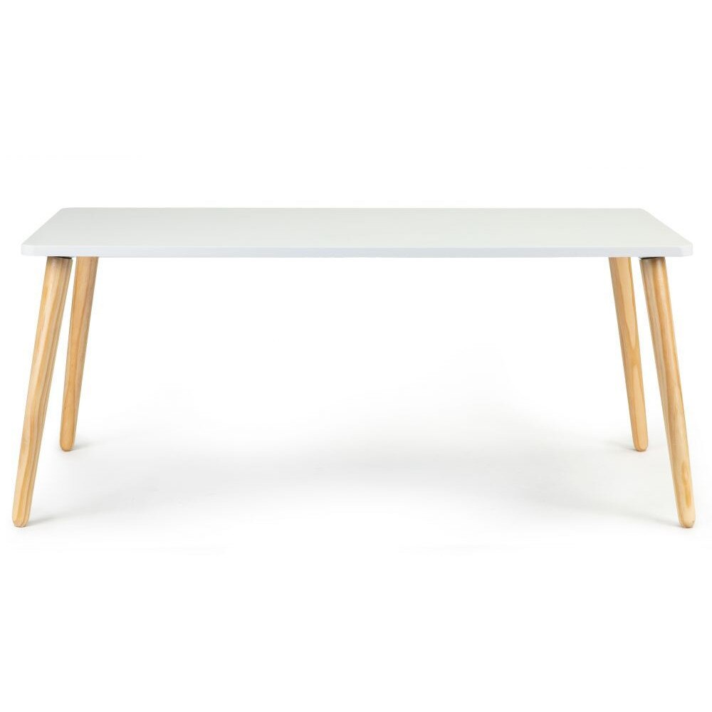 Masa moderna 53x103x42, lemn si blatul alb - eMAG.ro