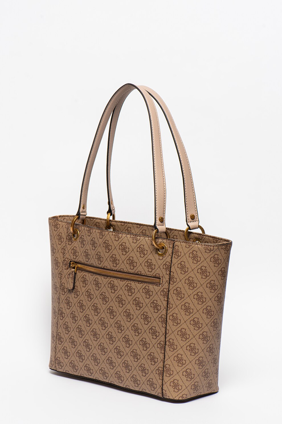 Guess, Geanta shopper din piele ecologica Noelle, Cafeniu - eMAG.ro