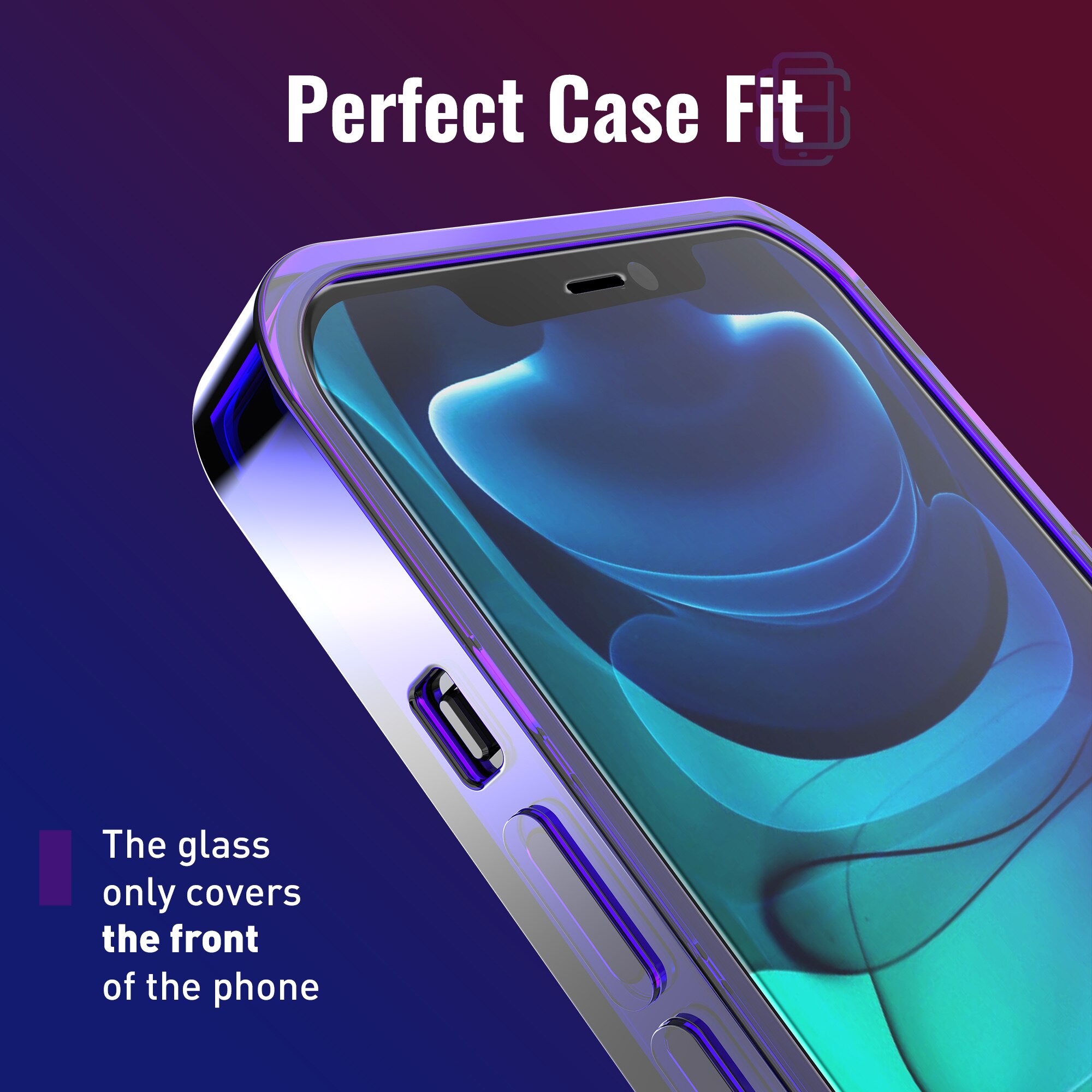 Folie sticla compatibil cu iPhone 12 Pro Max, set 2 buc, DefenSlim ...