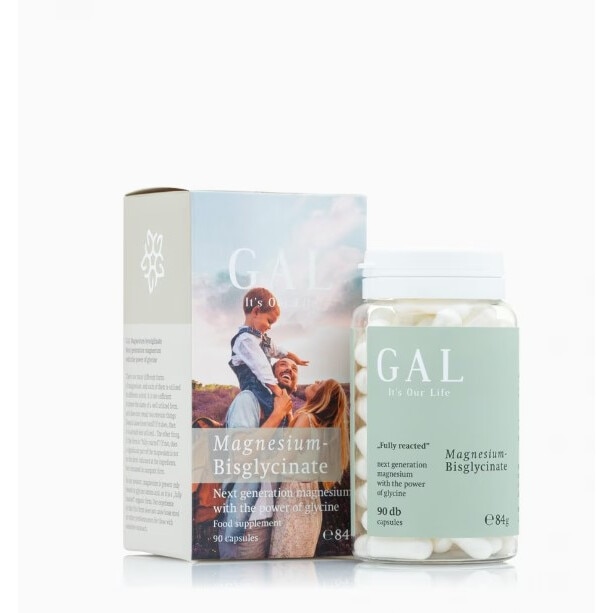 GAL Bisglicinat de magneziu, 84 g, 90 capsule, (iritabilitate, crampe ...