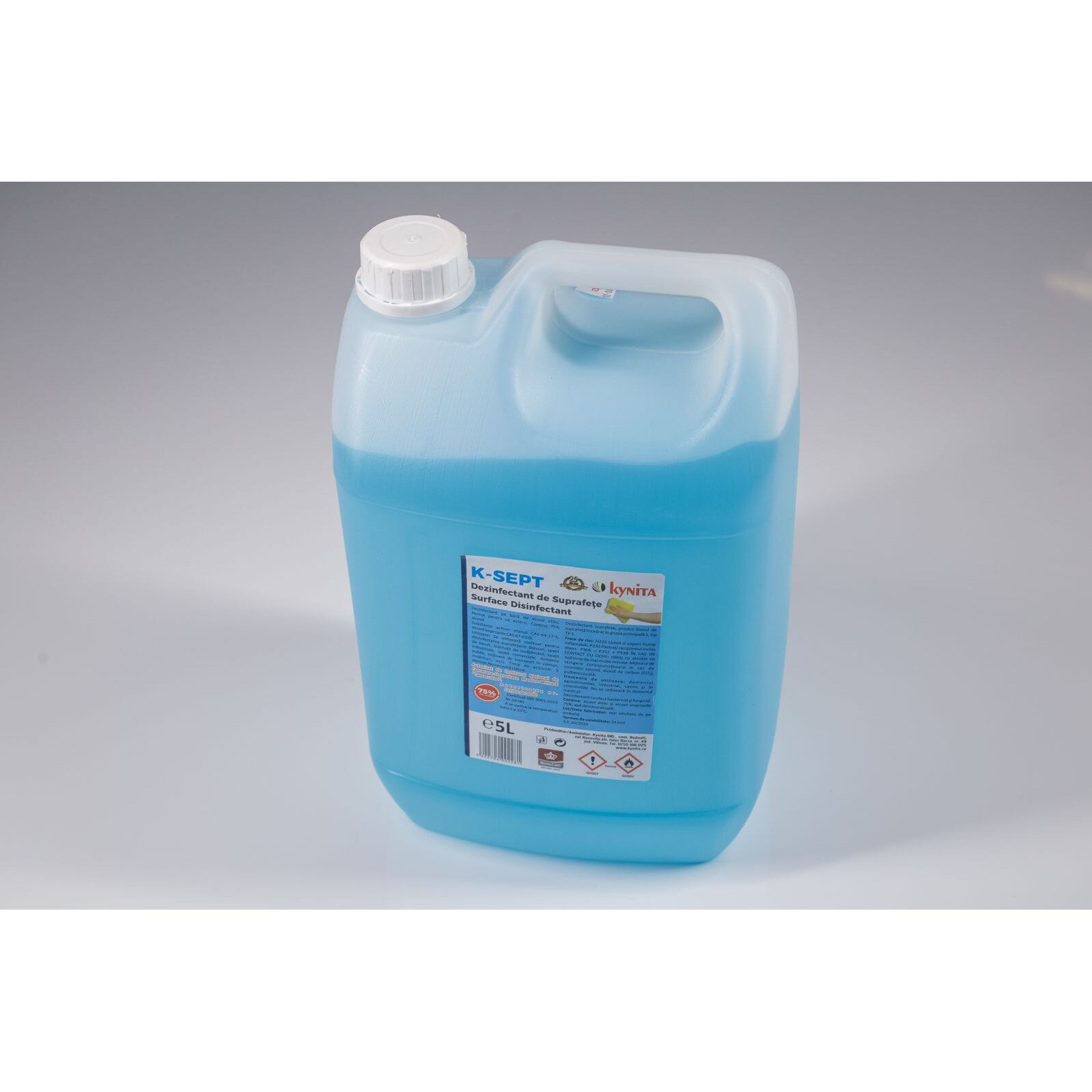 Gel dezinfectant pentru suprafete, K-sept, alcool 75%, 5 litri - eMAG.ro