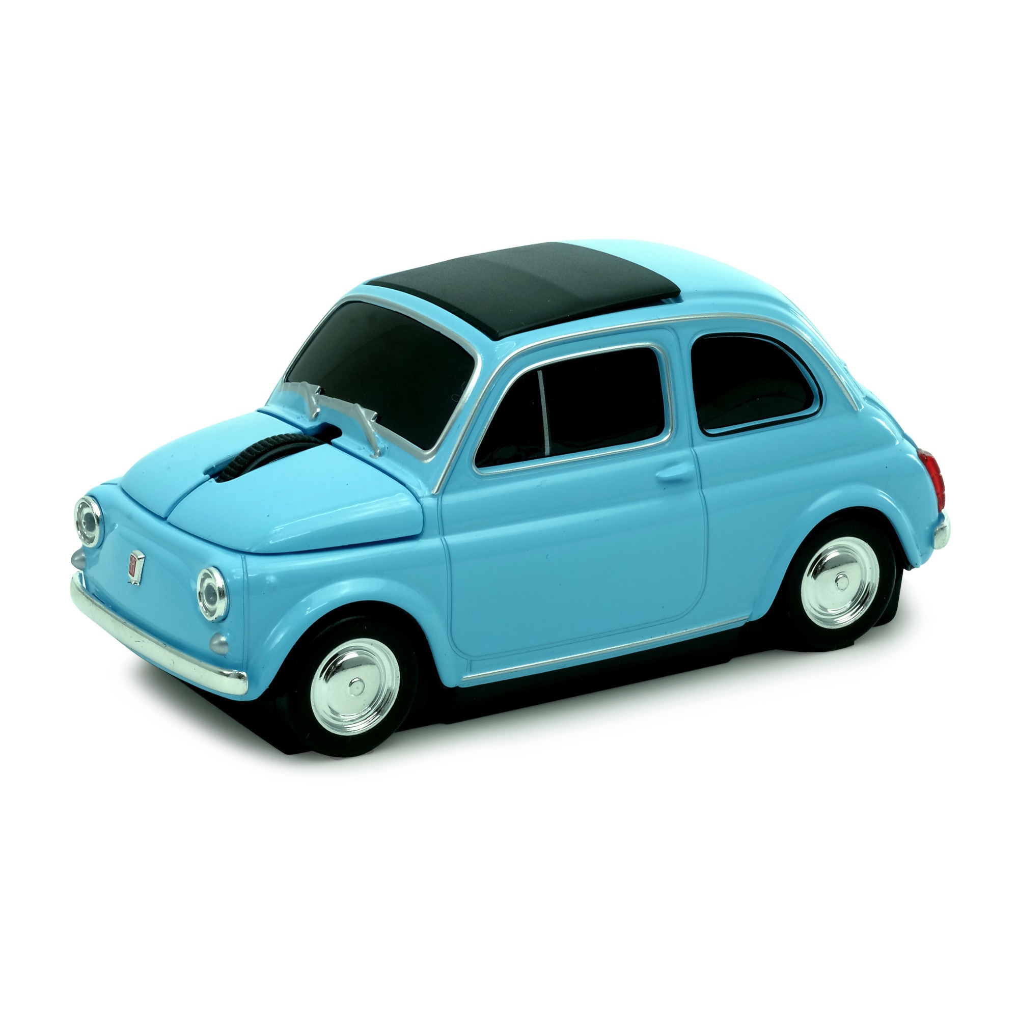 Mouse wireless AutoMouse Fiat 500, 2,4 GHz, Albastru - eMAG.ro