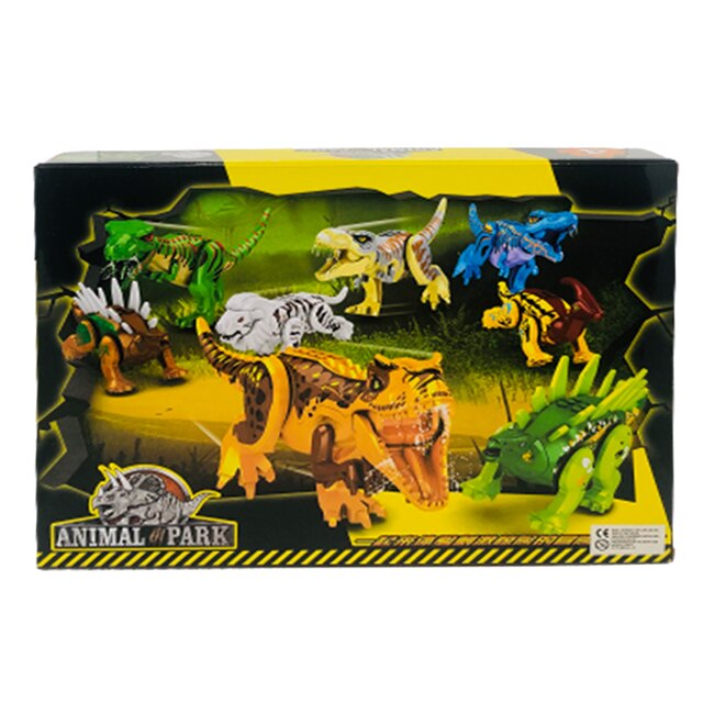 Set de constructie pentru copii, leu alb si t-rex, kms21 - eMAG.ro