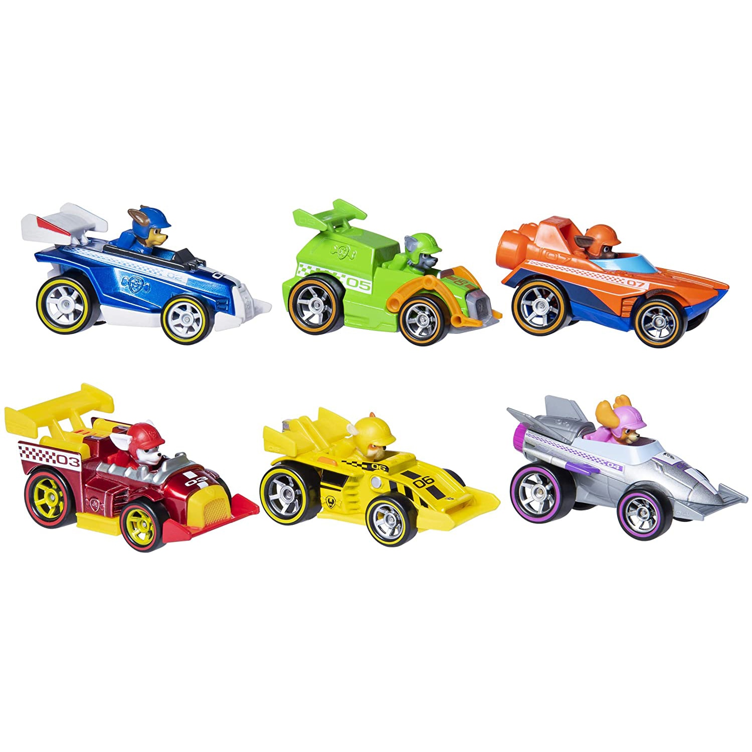 Комплект 6 колички Paw Patrol Ready Race Rescue - Race Gift Pack - eMAG.bg