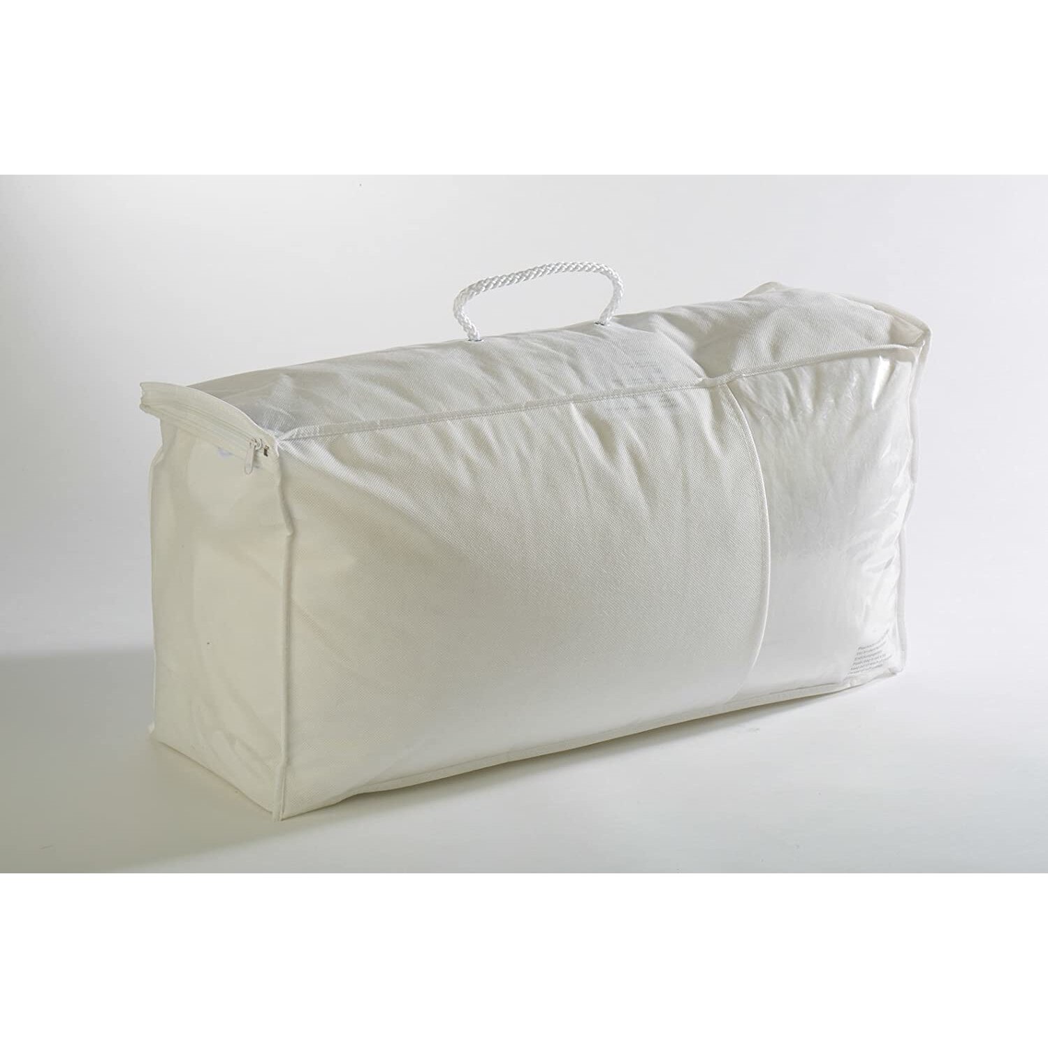 Pilota antialergenica, din pene si puf de gasca, Alba, 135x200 cm - eMAG.ro