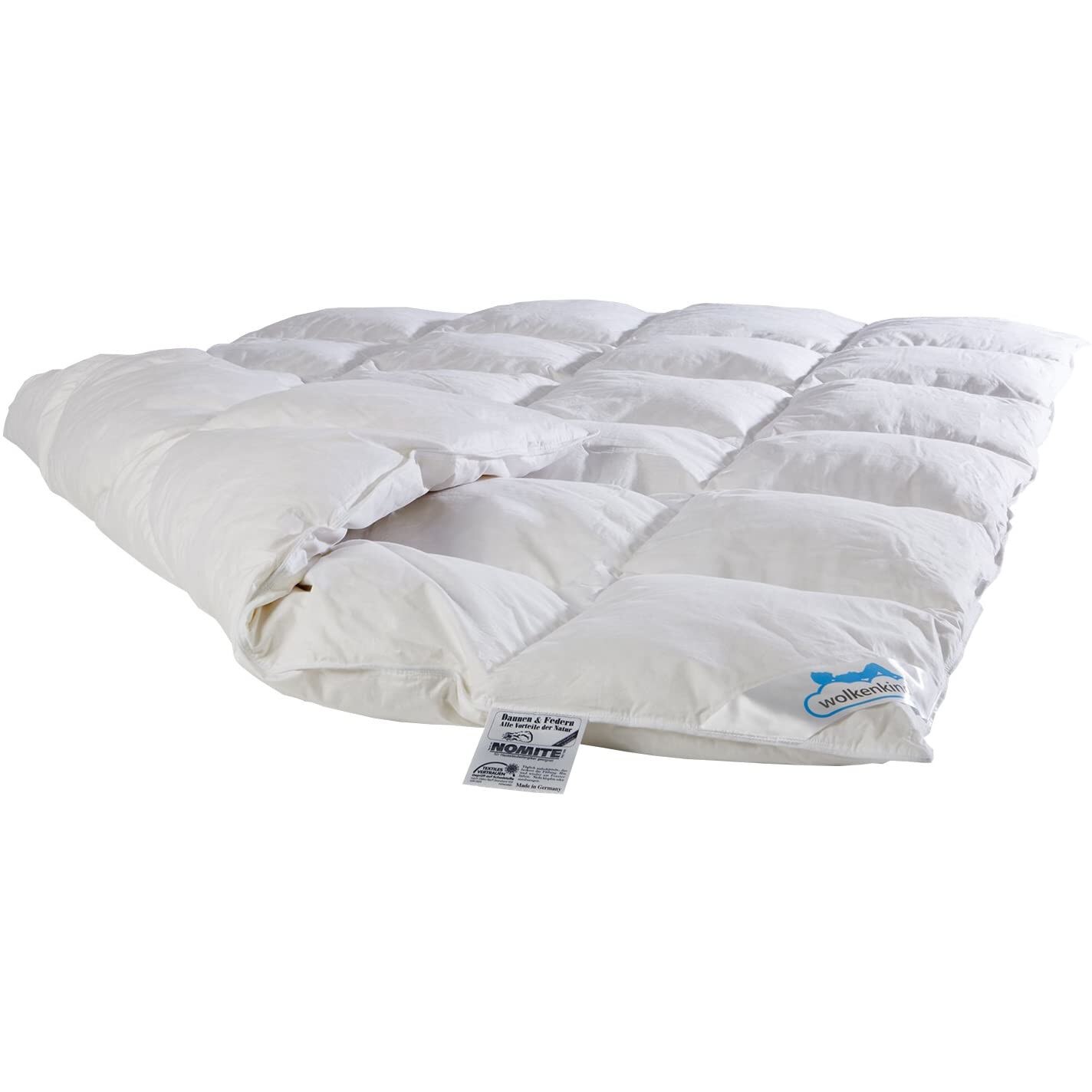 Pilota antialergenica, din pene si puf de gasca, Alba, 135x200 cm - eMAG.ro