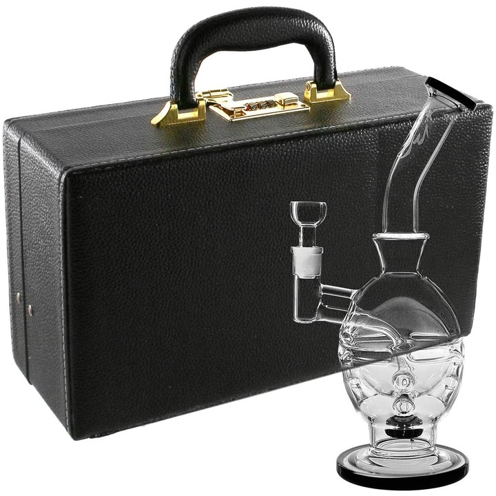 Bong WEED STAR black druid 40 cm cu servieta pentru transport - eMAG.ro