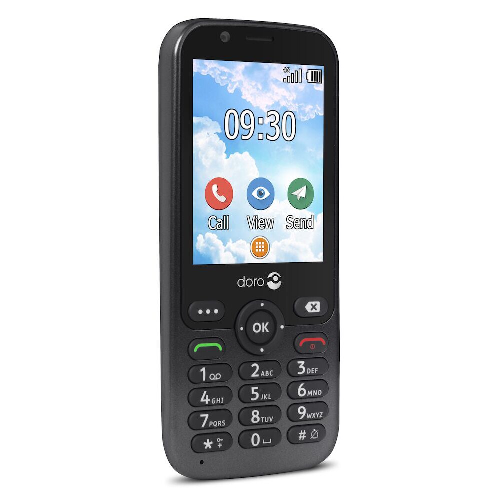 Doro 7010 Mobiltelefon, Kártyafüggetlen, Grafit - eMAG.hu
