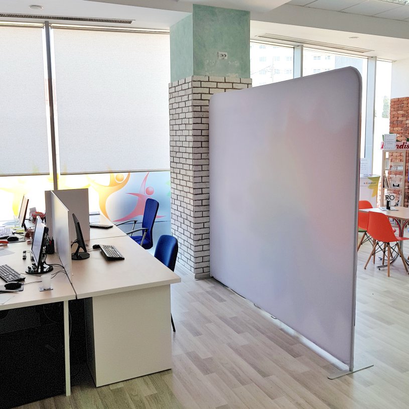 Panou Despartitor Birou PopUp Textil 600 cm - eMAG.ro